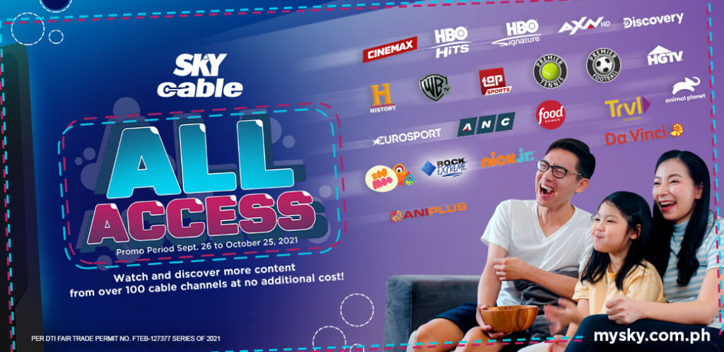 SKYCABLE Subscribers Have Access To Over 100 Cable Channels For FREE ...