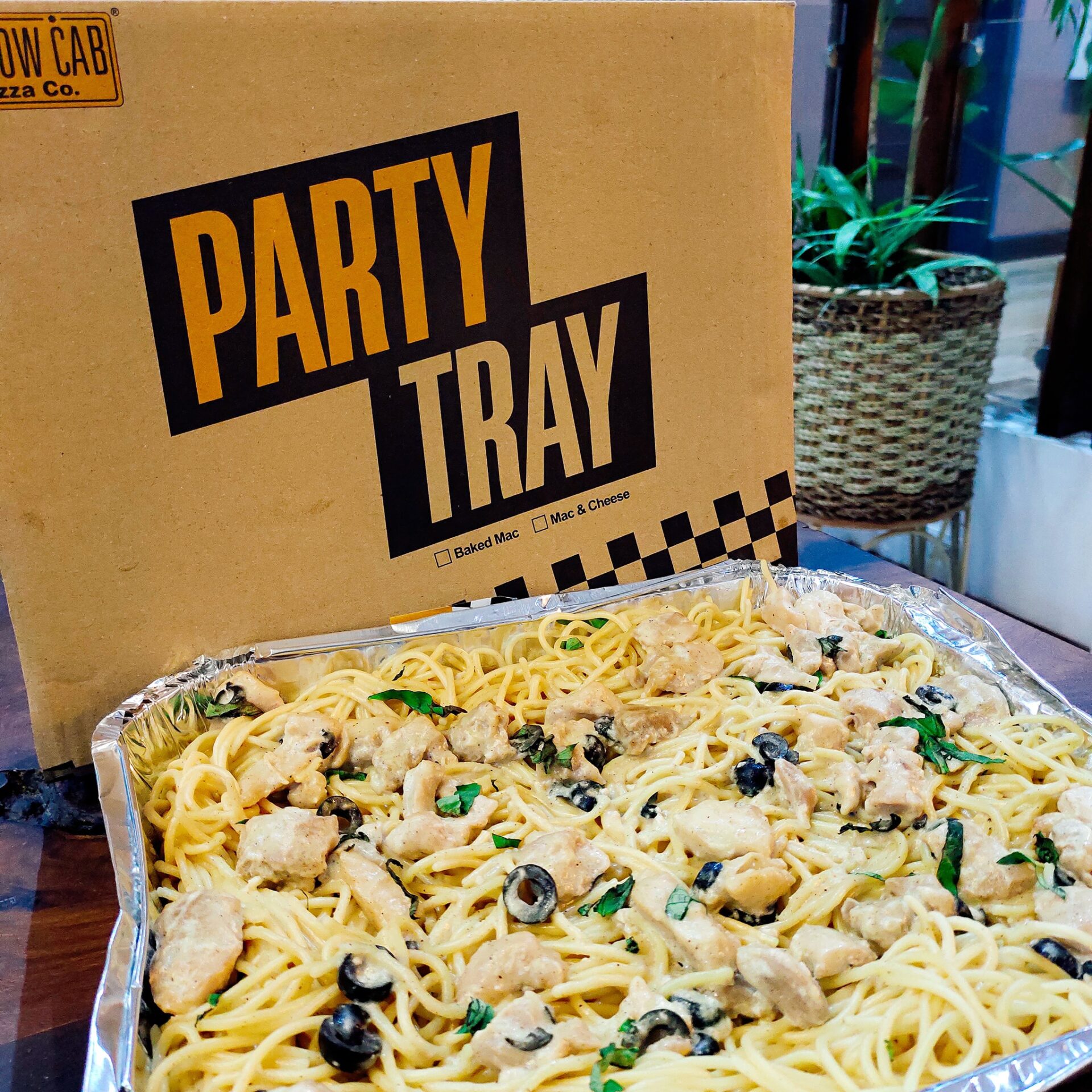 New Sloppy Wedges And Pasta Party Trays Are Available From YELLOW CAB