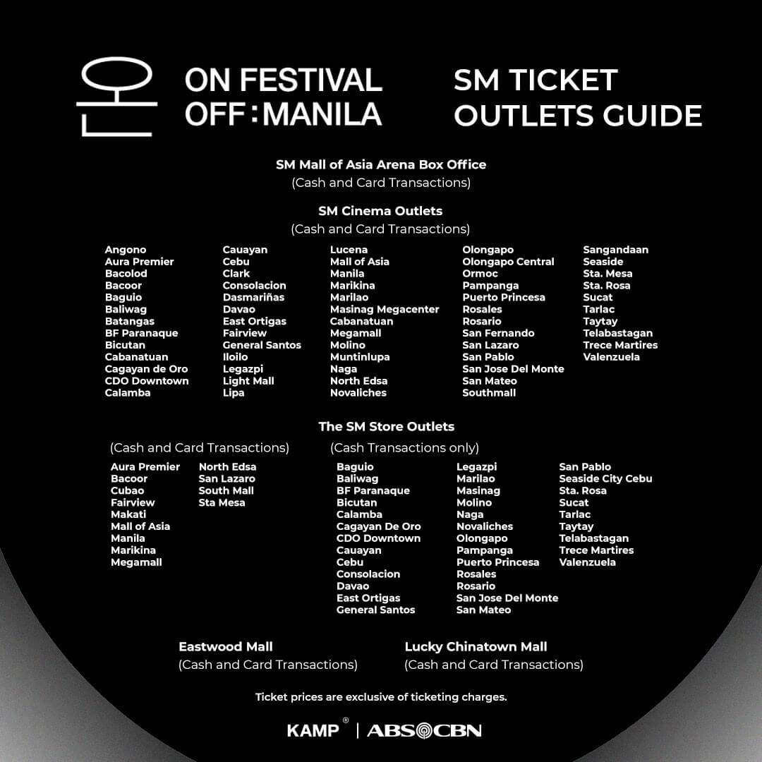 OPM and KPOP artists Unites ON Music Festival Manila Lineup